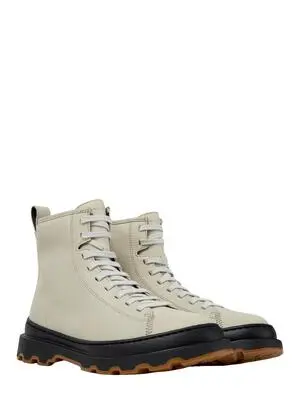 Camper Noray Combat Boots Light Pastel Grey
