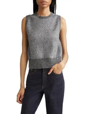 HERNO Sleeveless Sequin Metallic Sweater