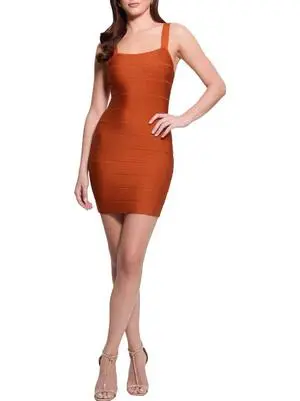 Guess Esme Sleeveless Bandage Dress - Hot Caramel