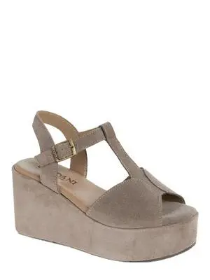 Cordani Jaycee Platform Sandal Porcinio Suede