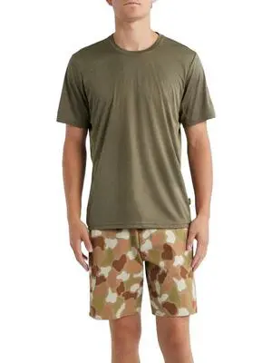 FLORENCE Upf 50+ Performance T-shirt - Heather Burnt Olive
