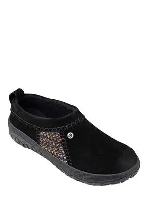 Minnetonka Tamarra Fleece Lined Slipper Black