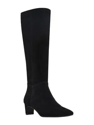 Blondo Stella Waterproof Knee High Boots - Black Suede