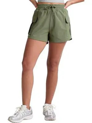 Beyond Yoga Peak 3-inch Cargo Shorts - Olive Branch