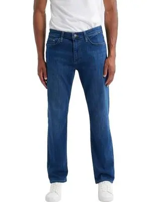 MAVI Zach Straight Leg Jeans Dark Brushed Supermove