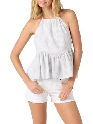 O'Neill Jaycee Stripe Halter Top - Hydrangea