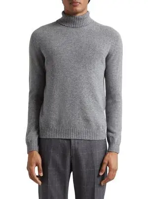 Boglioli Wool & Cashmere Turtleneck - Grey