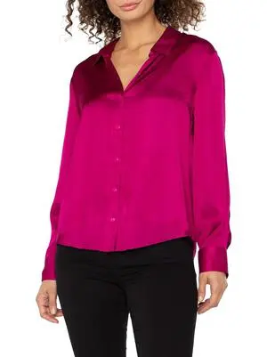 LIVERPOOL Button-up Shirt - Fuchsia Kiss