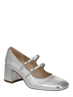 Sam Edelman Sarah Mary Jane Pumps - Soft Silver