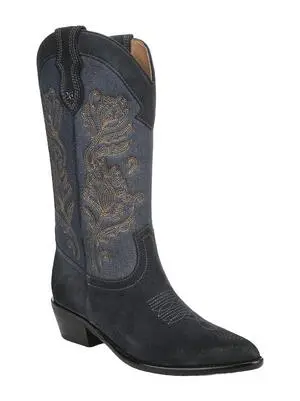 Sam Edelman Rue Western Boots Atlantic Blue/royale Blue