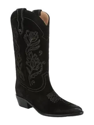 Sam Edelman Rue Western Boots - Black