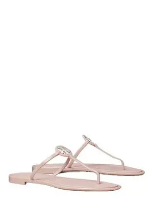 Tory Burch Mini Miller Jelly Thong Sandal - Meadowsweet/silver