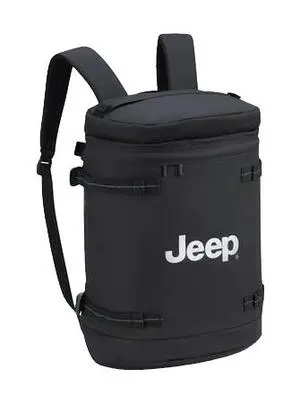 JEEP 15.6" Laptop Cylindrical Backpack - Black