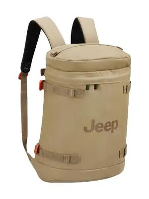 JEEP 15.6" Laptop Cylindrical Backpack - Warm Sand
