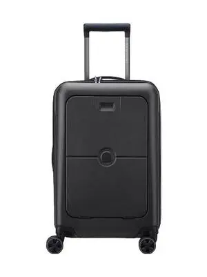 DELSEY PARIS 22-inch Spinner Carry-on Luggage With Front Pocket - Black