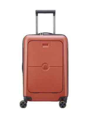 DELSEY PARIS 22-inch Spinner Carry-on Luggage With Front Pocket - Brick