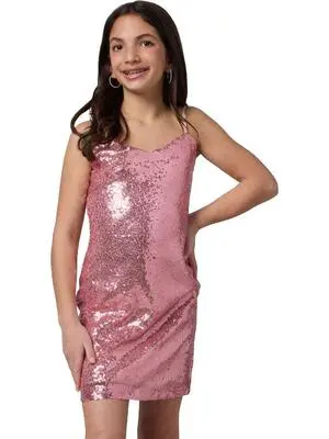 UN DEUX TROIS Sequin Mini Dress - Pink