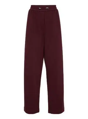 Brunello Cucinelli Piqué Track Trousers - Amaranth