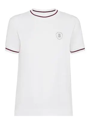Brunello Cucinelli Jersey T-shirt With Logo - White