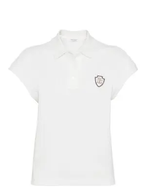 Brunello Cucinelli Piqué Polo Shirt - White