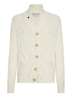 Brunello Cucinelli Cable Knit Cardigan - Panama