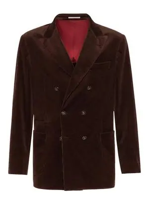 Brunello Cucinelli Corduroy Blazer - Brown