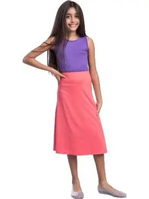 24SEVENKID Casual A-line Skirt - Coral