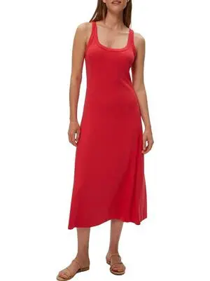 Michael Stars Celine Rib Midi Dress - Rumba