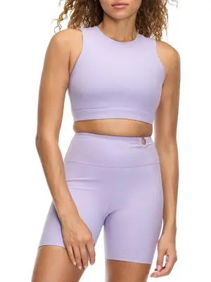 PELOTON Cadent Super Crop Cutout Tank - Lilac