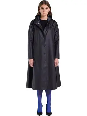 Stutterheim Mosebacke Long Raincoat - Black