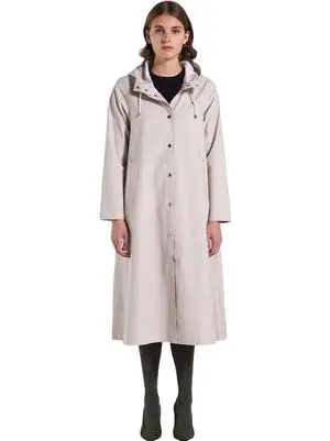 Stutterheim Mosebacke Long Raincoat - Light Sand