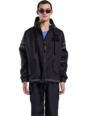 Stutterheim Forsa Full Zip Hooded Jacket - Black