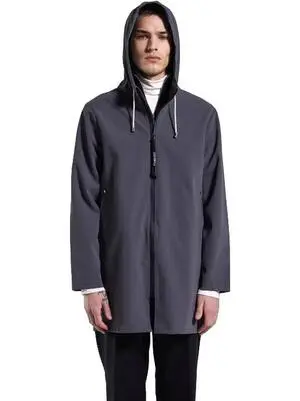 Stutterheim Stockholm Lightweight Zip Raincoat - Metal