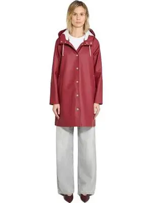 Stutterheim Mosebacke Hooded Raincoat - Burgundy