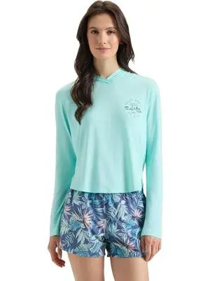 SALT LIFE Seaglass Bay Performance Hoodie - Light Aruba