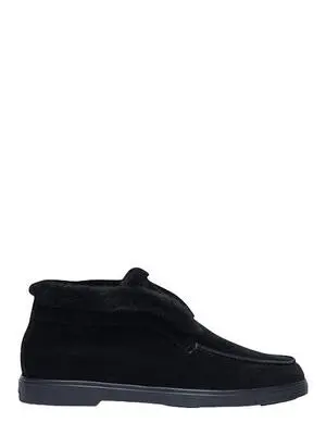 Santoni Suede Desert Boot - Black