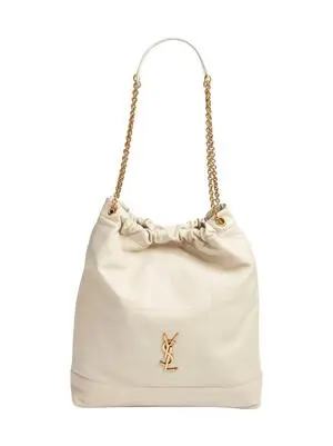 Saint Laurent Large Jamie Patchwork Leather Shoulder Bag - Blanc Vintage