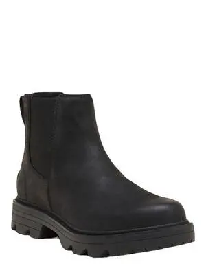 Sorel Revel Road Waterproof Chelsea Boot - Black/black