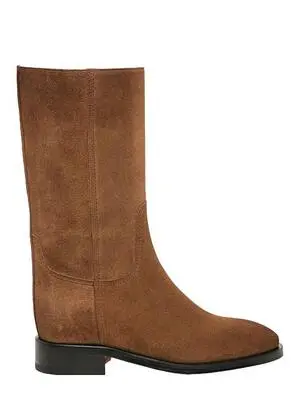 Santoni Suede Ankle Boots - Brown