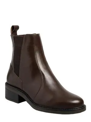 MANELA Leather Chelsea Boot - Brown
