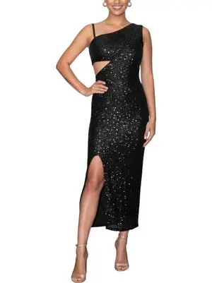 Rachel Rachel Roy Phoenix One-shoulder Maxi Gown - Black