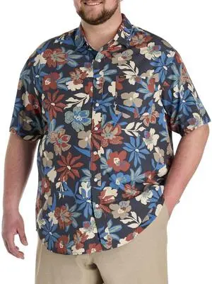 O'Neill Big & Tall Eco Standard Floral Sport Shirt - Graphite