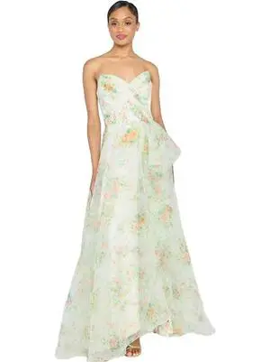 Theia Tanya Organza A-line Gown - Petite Primrose