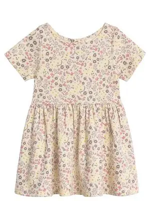 COLORED ORGANICS Stella Short Sleeve Swing Dress - Giada Floral/lilla