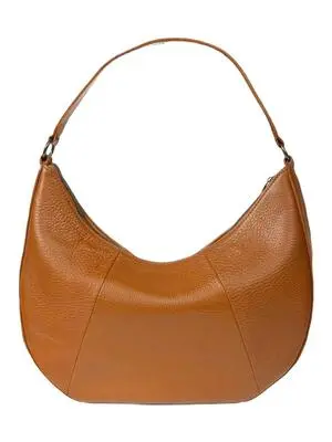 DEUX MAINS Saddle Shoulder Bag Honey