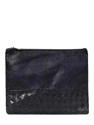 DEUX MAINS Woven Large Pouch
