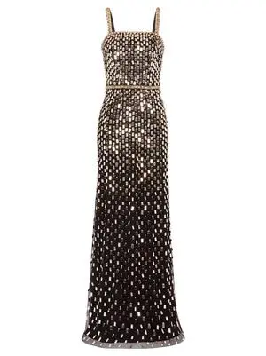 Jenny Packham Juliette Maxi Dress - Liquorice