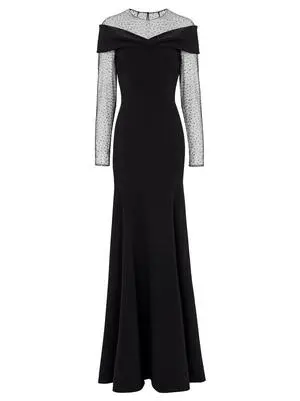 Jenny Packham Etienne Maxi Dress - Liquorice