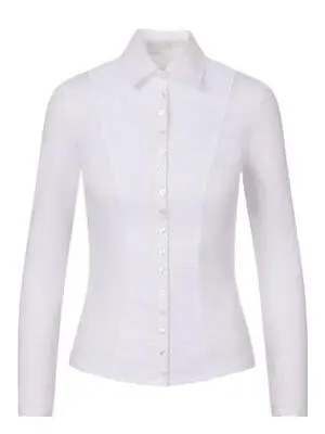 Anne Fontaine Clodie Pleated Cotton Shirt - White