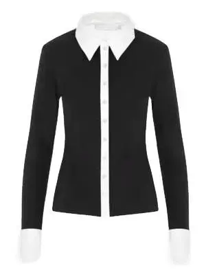 Anne Fontaine Shirt Nuage White - Black/white